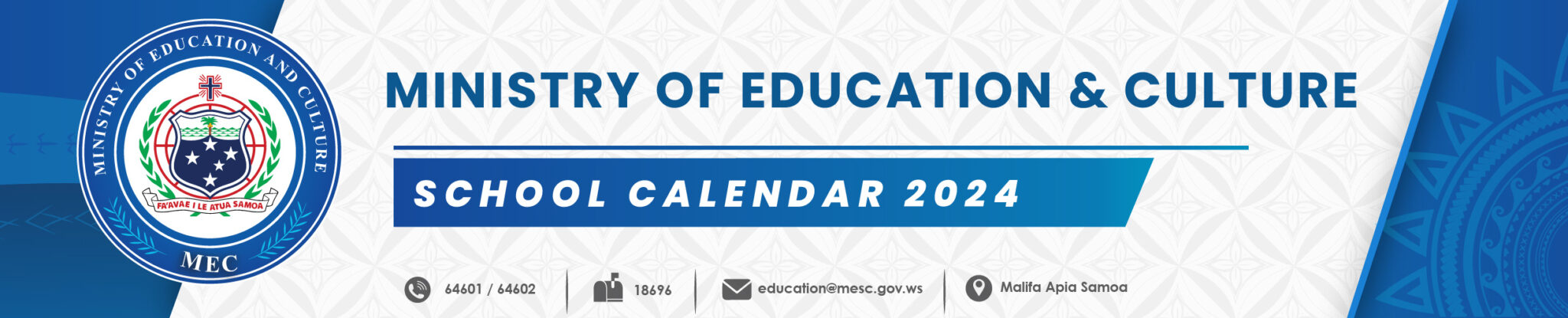 Calendar 2024 – Ministry of Education and Culture
